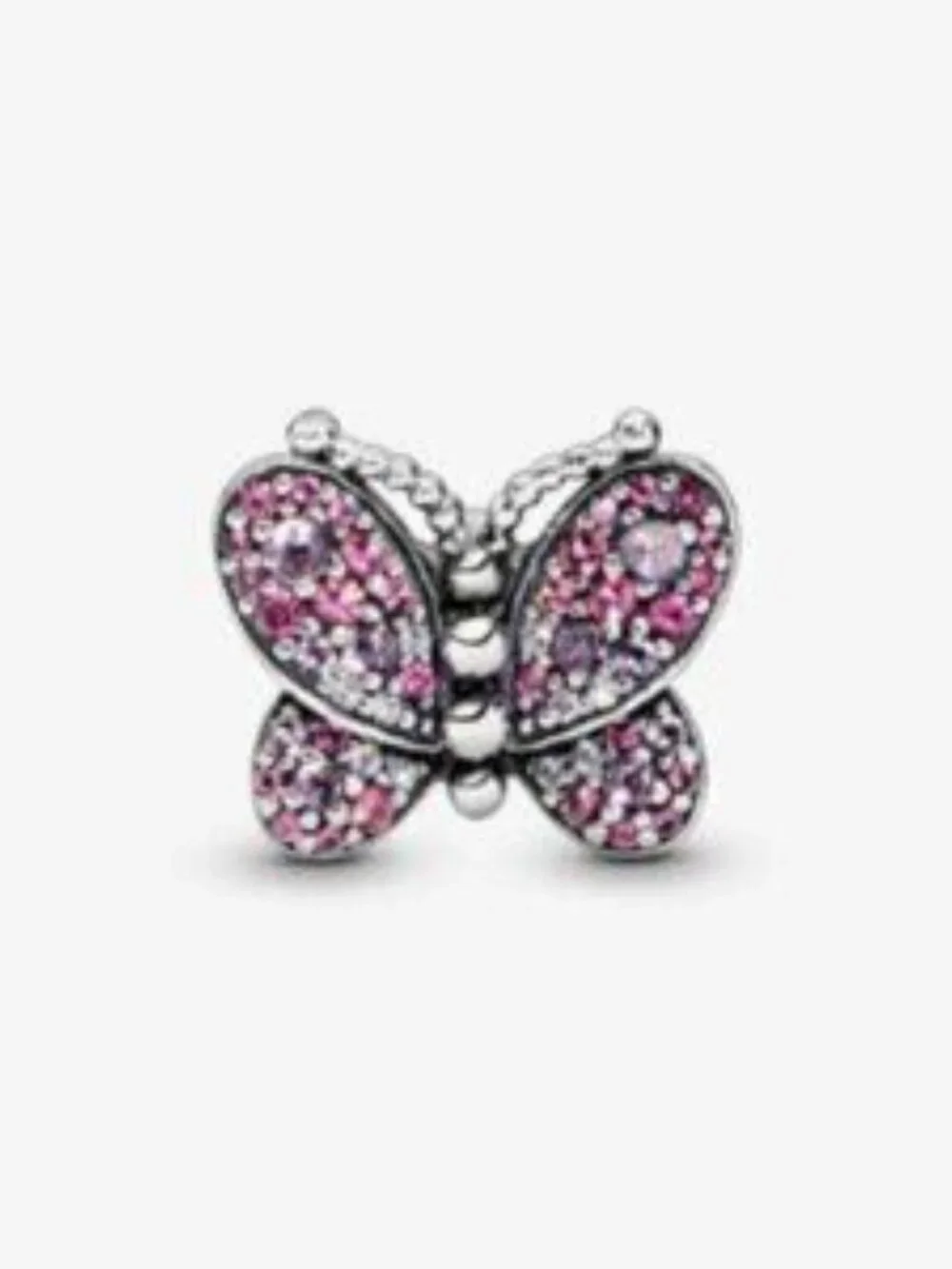 Pandora | Jewelry | Pandora Pink Pav Butterfly Charm | Poshmark